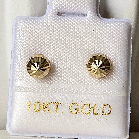 Jewelry | 1k Solid Gold Stud Earrings Ear Piercing Studs Earrings For ...